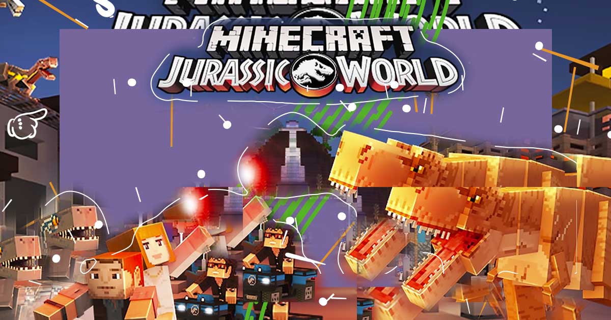 ¡los Dinosaurios De Jurassic World Invaden Minecraft